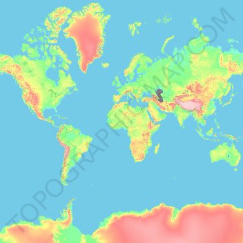 Mapa topográfico gratuito, altitude, relevo