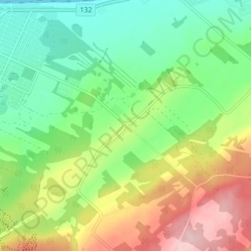 Mapa topográfico Matane-Est, altitude, relevo