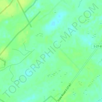 Mapa topográfico Gillison Branch, altitude, relevo