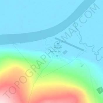 Mapa topográfico Scammon Bay, altitude, relevo