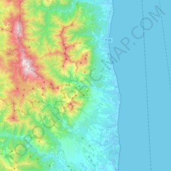 Mapa topográfico 20230, altitude, relevo
