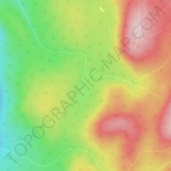 Mapa topográfico Lac Saint-Pierre, altitude, relevo